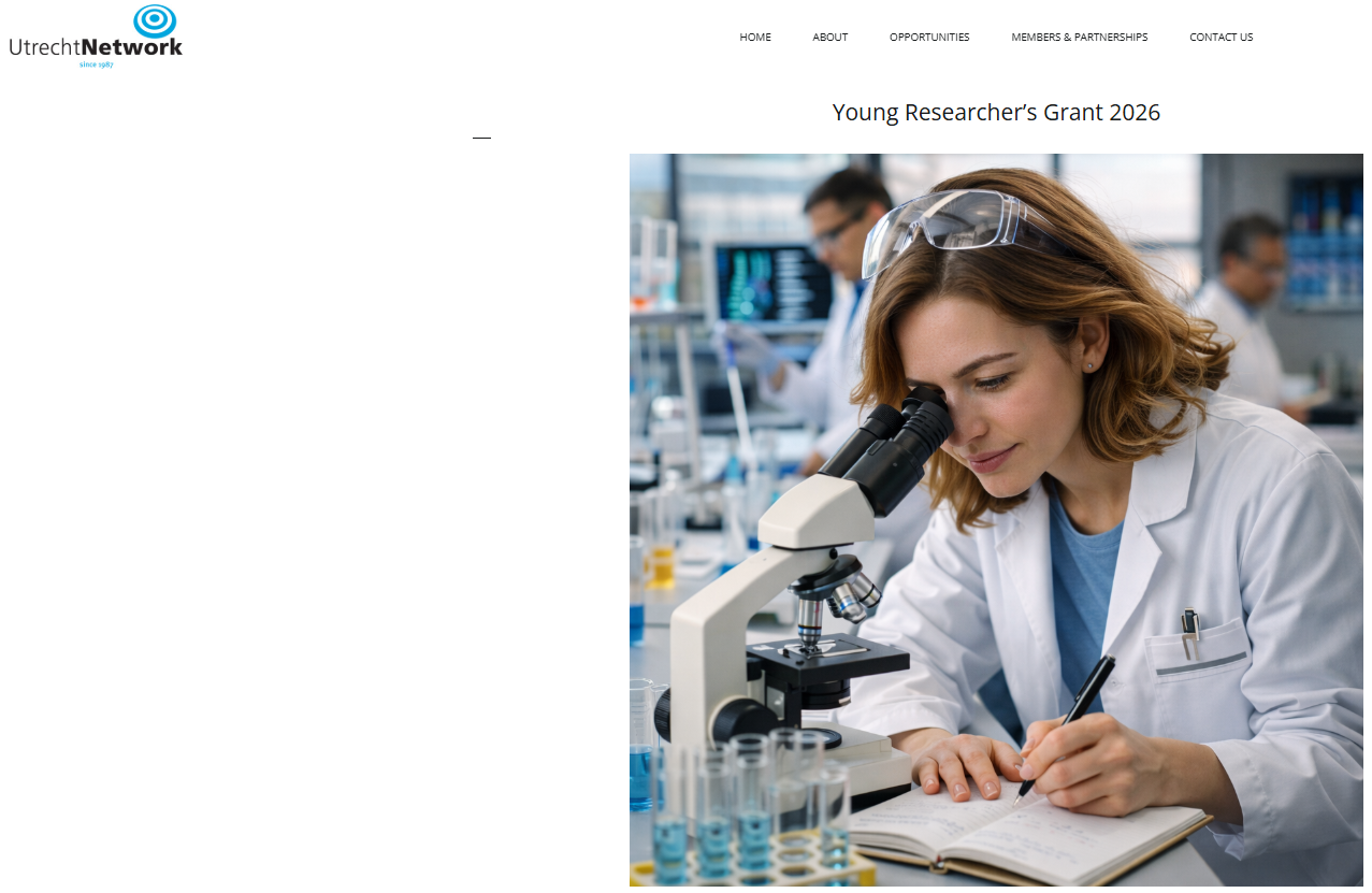 Utrecht Network Young Researcher’s Grant 2026 for PhD and MA students ...